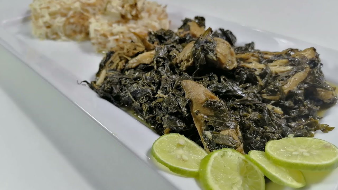 Jews Mallow With Chicken - Molokhia or Mulukhiyah - ملوخية بالدجاج ...