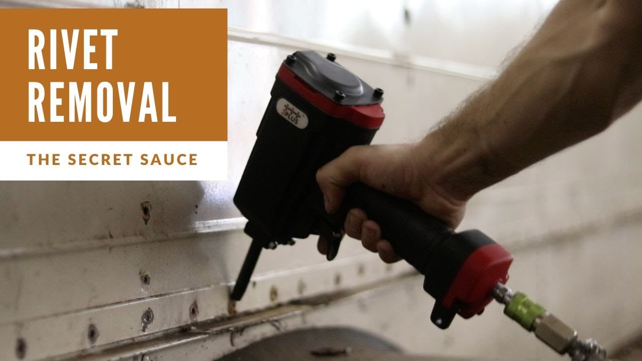 Easiest way to remove rivets for Skoolies - YouTube