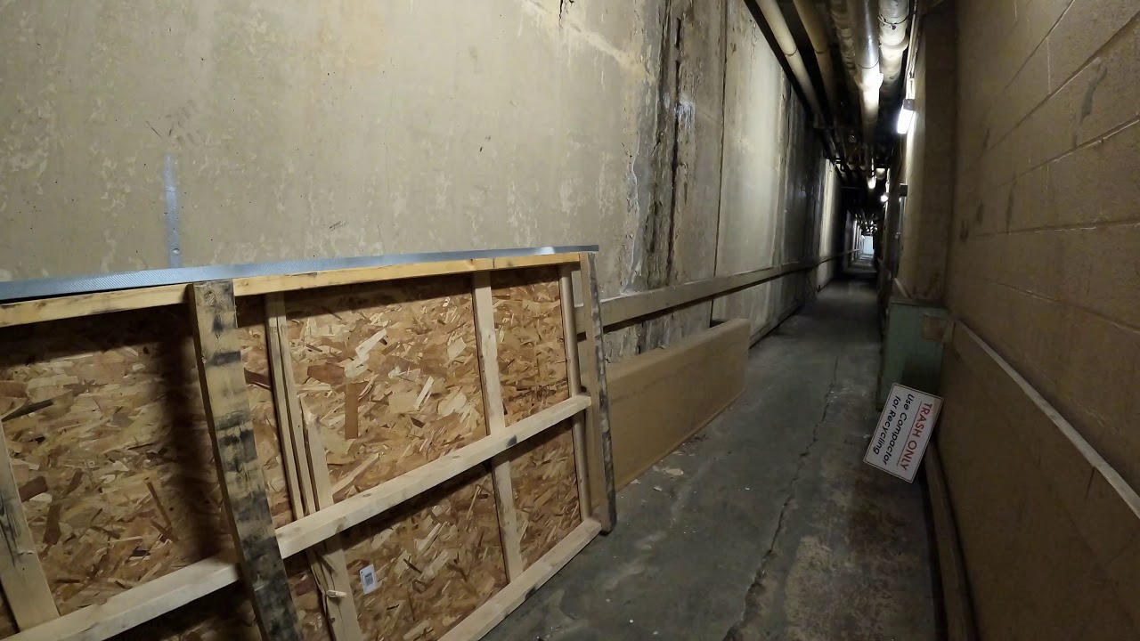 Walking Through Mall Fire Exit Hallways - YouTube