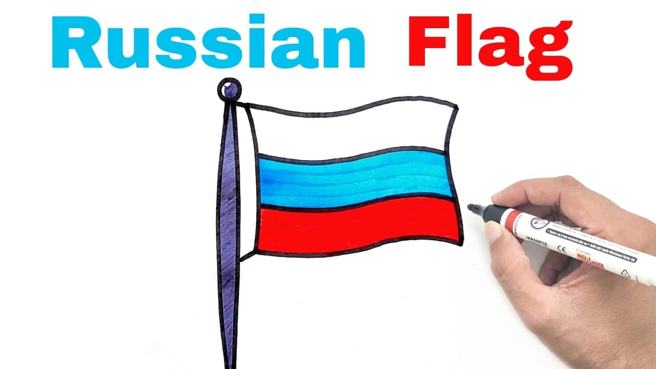 Russian Flag Drawing Easy | YoKidz Drawing | YoKidz Channel - YouTube