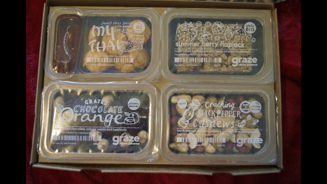 Graze.com: Graze Box (Nibble Box) Unboxing 2 - YouTube