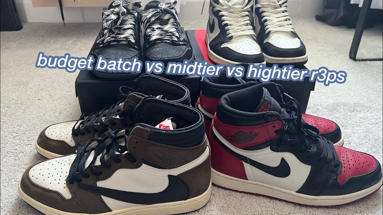Comparing Different Batch Tiers of Shoes - YouTube