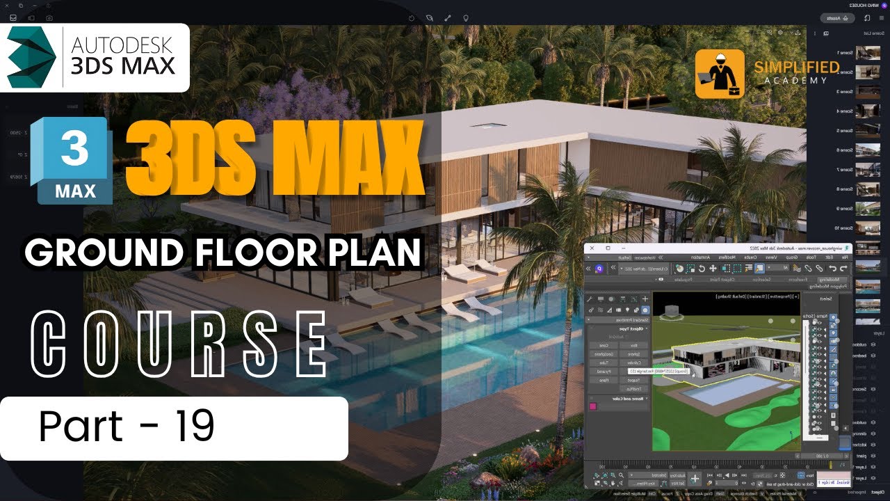 𝐂𝐫𝐞𝐚𝐭𝐢𝐧𝐠 𝐖𝐢𝐧𝐝𝐨𝐰 𝐒𝐩𝐚𝐜𝐞 𝐢𝐧 𝟑𝐃𝐒 𝐌𝐚𝐱 | 𝐆𝐫𝐨𝐮𝐧𝐝 𝐅𝐥𝐨𝐨𝐫 𝐏𝐥𝐚𝐧 (𝐏𝐚𝐫𝐭 𝟏𝟗) - YouTube