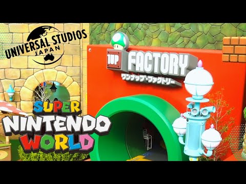 MERCHANDISE only at 1UP FACTORY - Super Nintendo World Japan! - YouTube