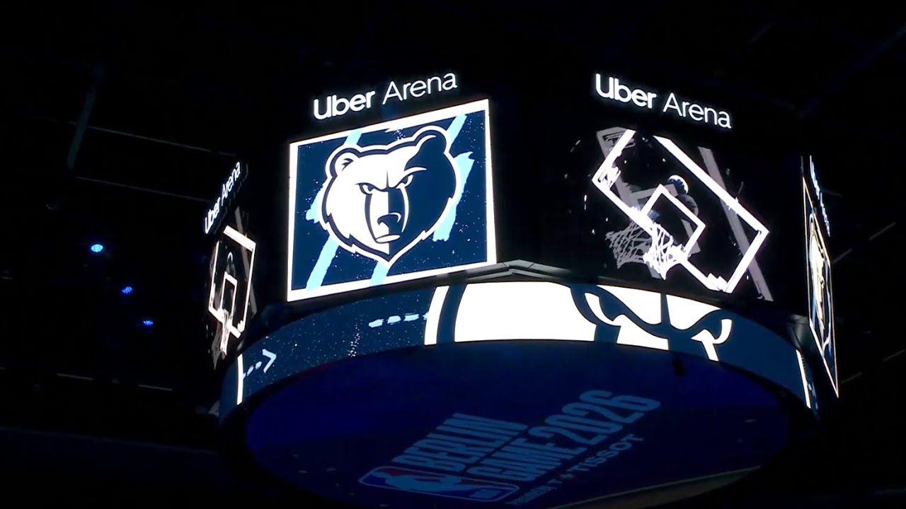 Memphis Grizzlies 2026 NBA Berlin Game Starting Lineup Intro | Hype ...