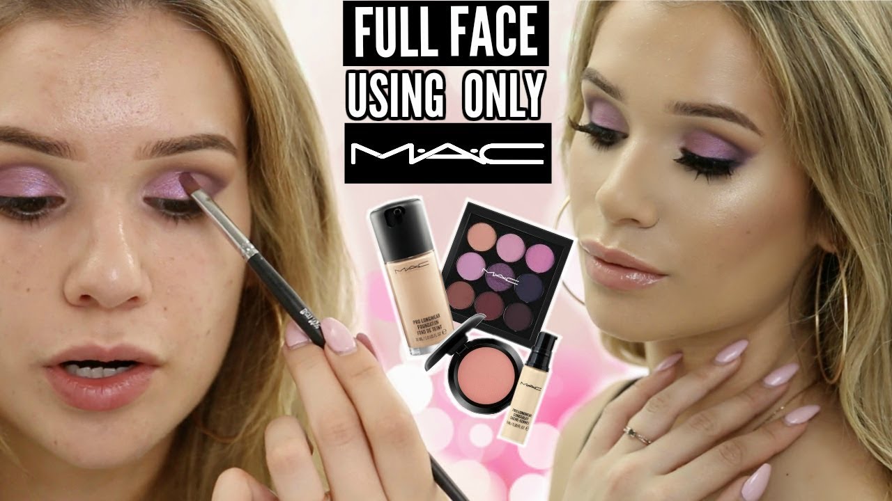 FULL FACE Using MAC HauteLook Products! (ONE BRAND Tutorial) - YouTube