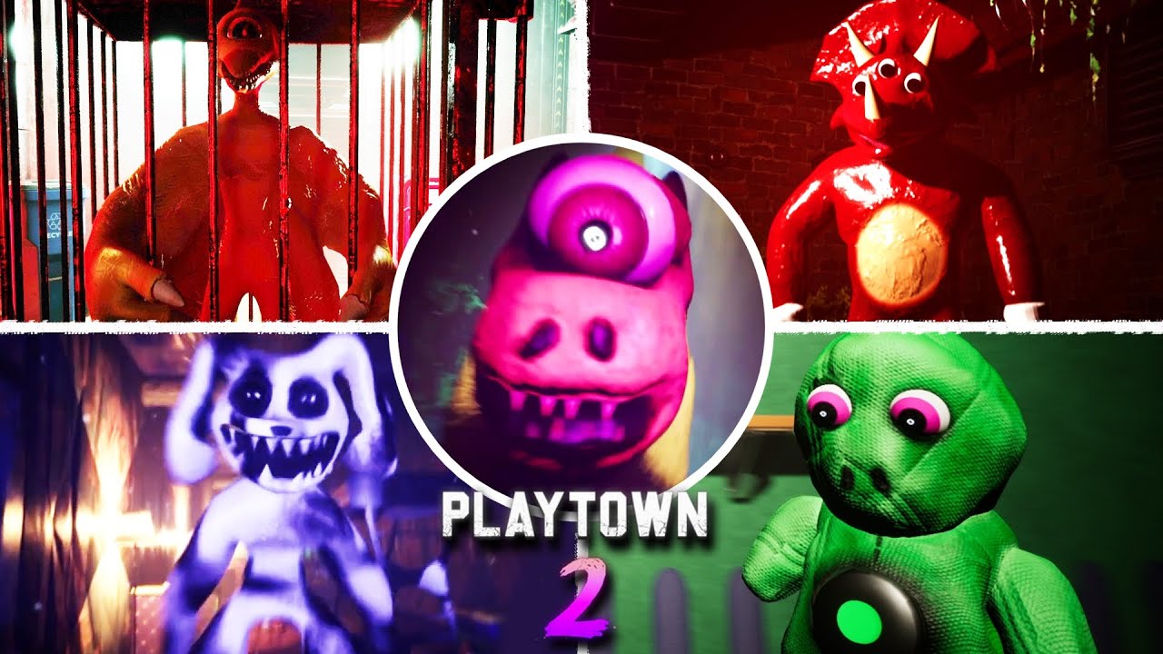 Playtown 2 - All Bosses & All Jumpscare (Full Game Walkthrough) - YouTube
