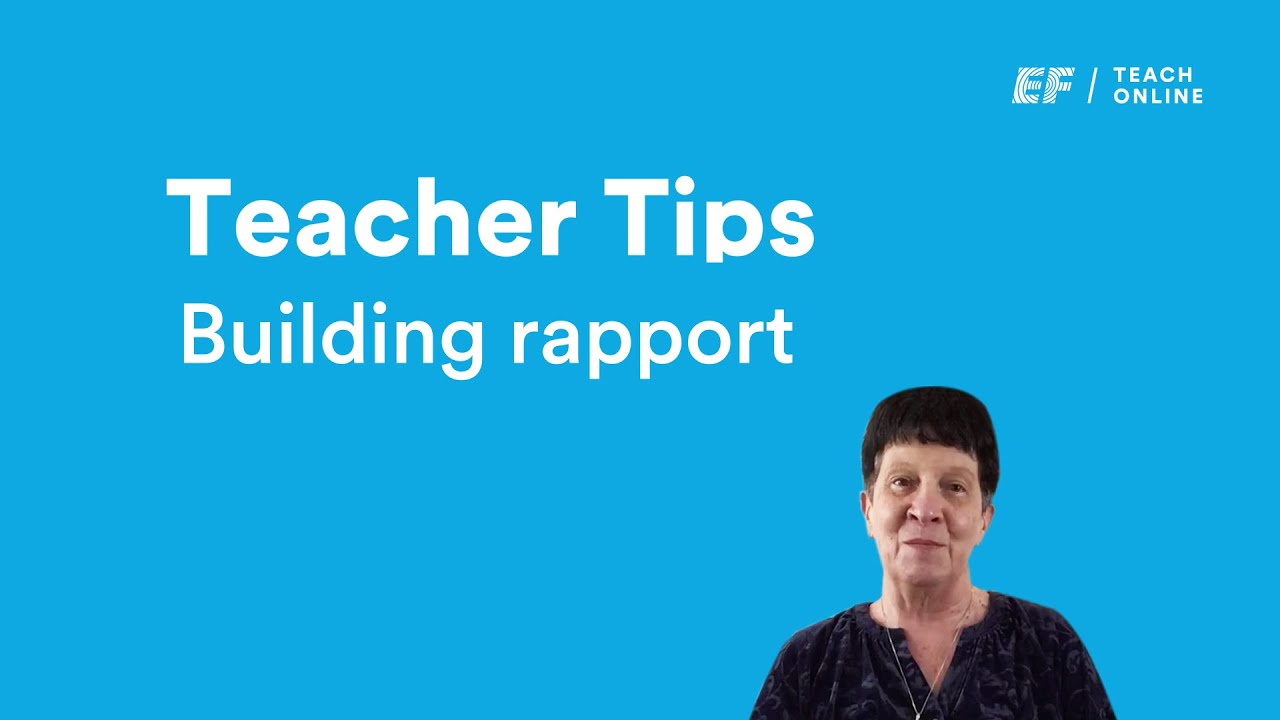 Teacher Tips: Building Rapport - YouTube