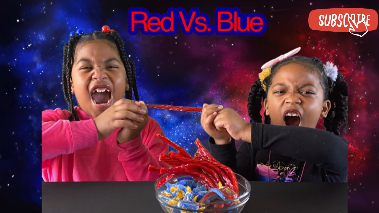 Red Vs. Blue Food Challenge - YouTube