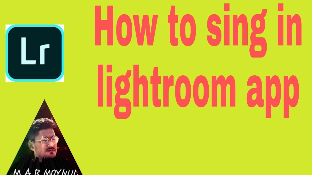 how to open lr editing app _ lightroom login sempole - YouTube
