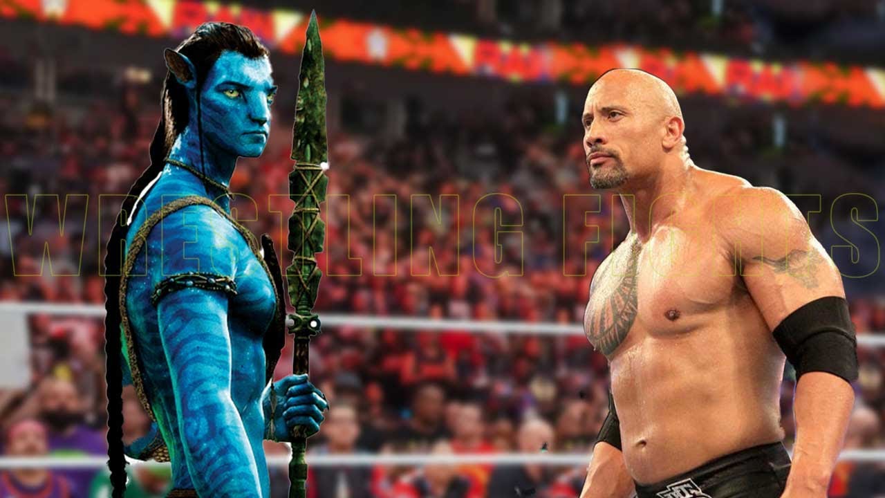 The Rock vs Avatar Match Wrestling Fights - YouTube