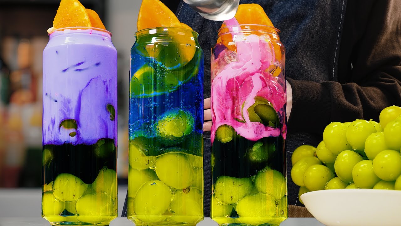 🍇 샤인머스캣 밀크 & 에이드! 신선함과 달콤함의 완벽한 조화 🥛🟢Shine Muscat Milk & Ade🟢 🎨Gallery ...