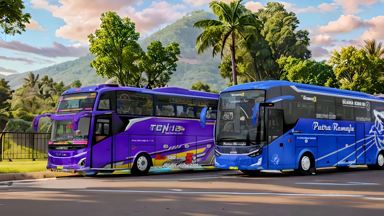 Test "UNIT BARU" Bus Pariwisata SR3 Panorama - YouTube