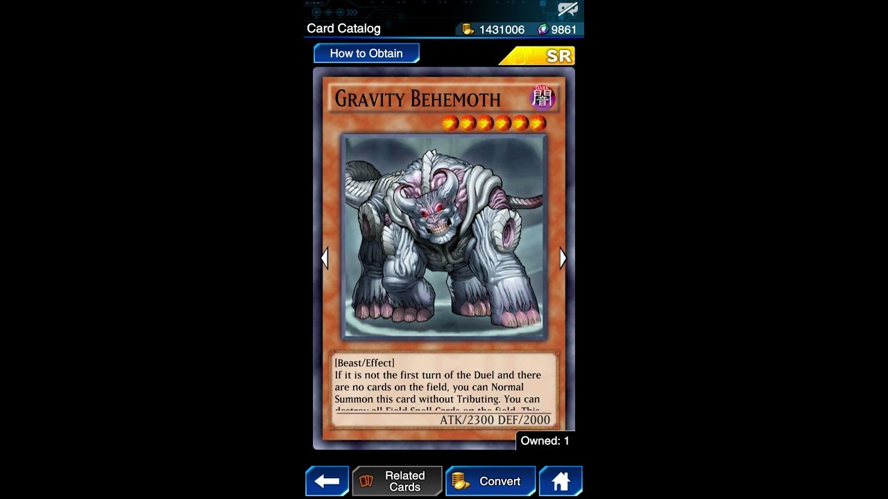 Yugioh Duel Links - Gravity Behemoth - YouTube