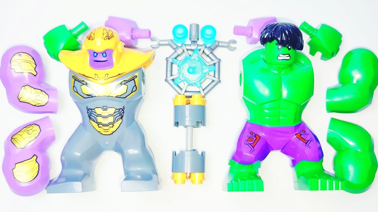 LEGO Marvel Thanos Vs Hulk | Infinity Battle - Epic Superheroes War ...