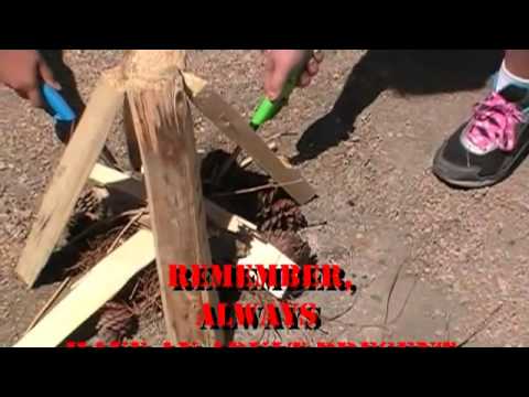How to build a campfire, by Girl Scout Troop 341 - YouTube