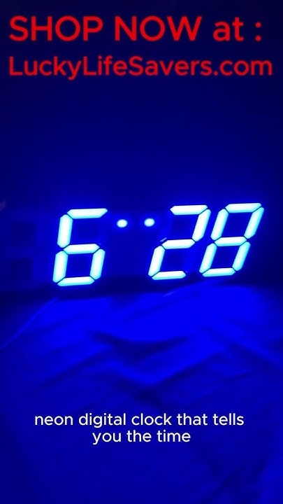 Neon Digital Clock ⏰ - YouTube