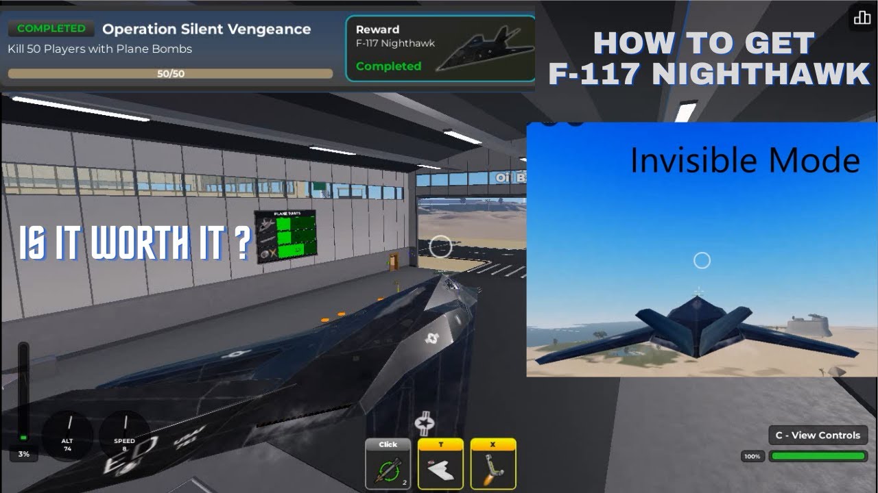F117 Nighthawk Update in War Tycoon Roblox (New Update War Tycoon ...