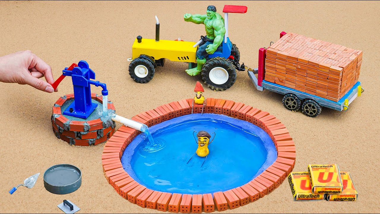 DIY Science Project: Hand-Operated Water Pump Supplying Water to Zoo & Swimming Pool - YouTube