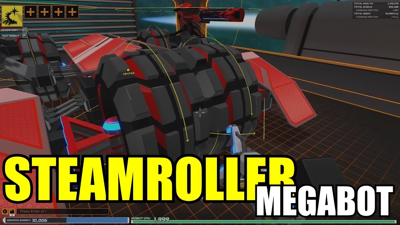 'STEAMROLLER' Mostly Megabot | Robocraft - YouTube