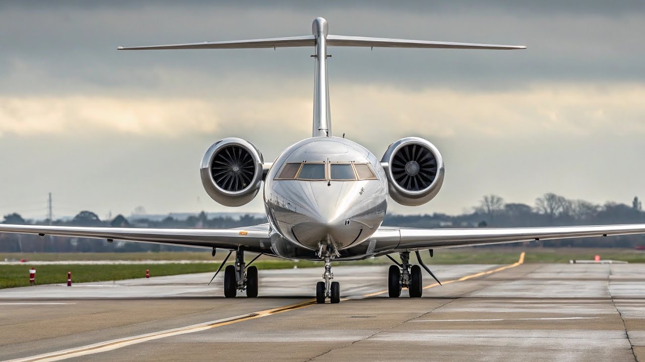 Inside the Bill Gates's Bombardier BD-700 Luxury private Jet - YouTube