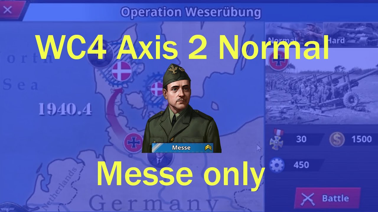 WC4 Axis 2 Normal Guide (Operation Weserubung) - YouTube
