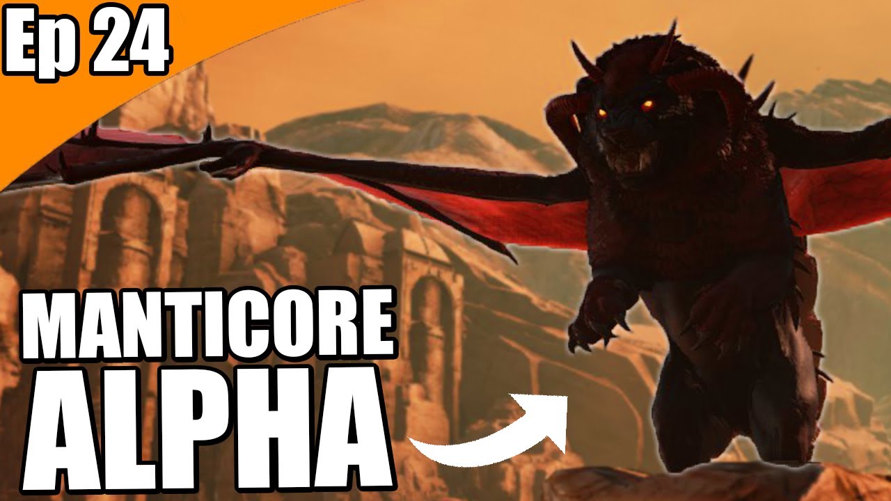 JE COMBAT LA MANTICORE ALPHA ! | ARK: INX #24 - YouTube