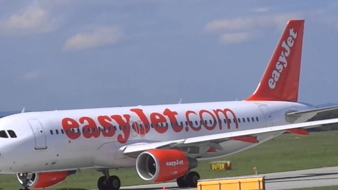 Easyjet au décollage de Genève-Aéroport - YouTube