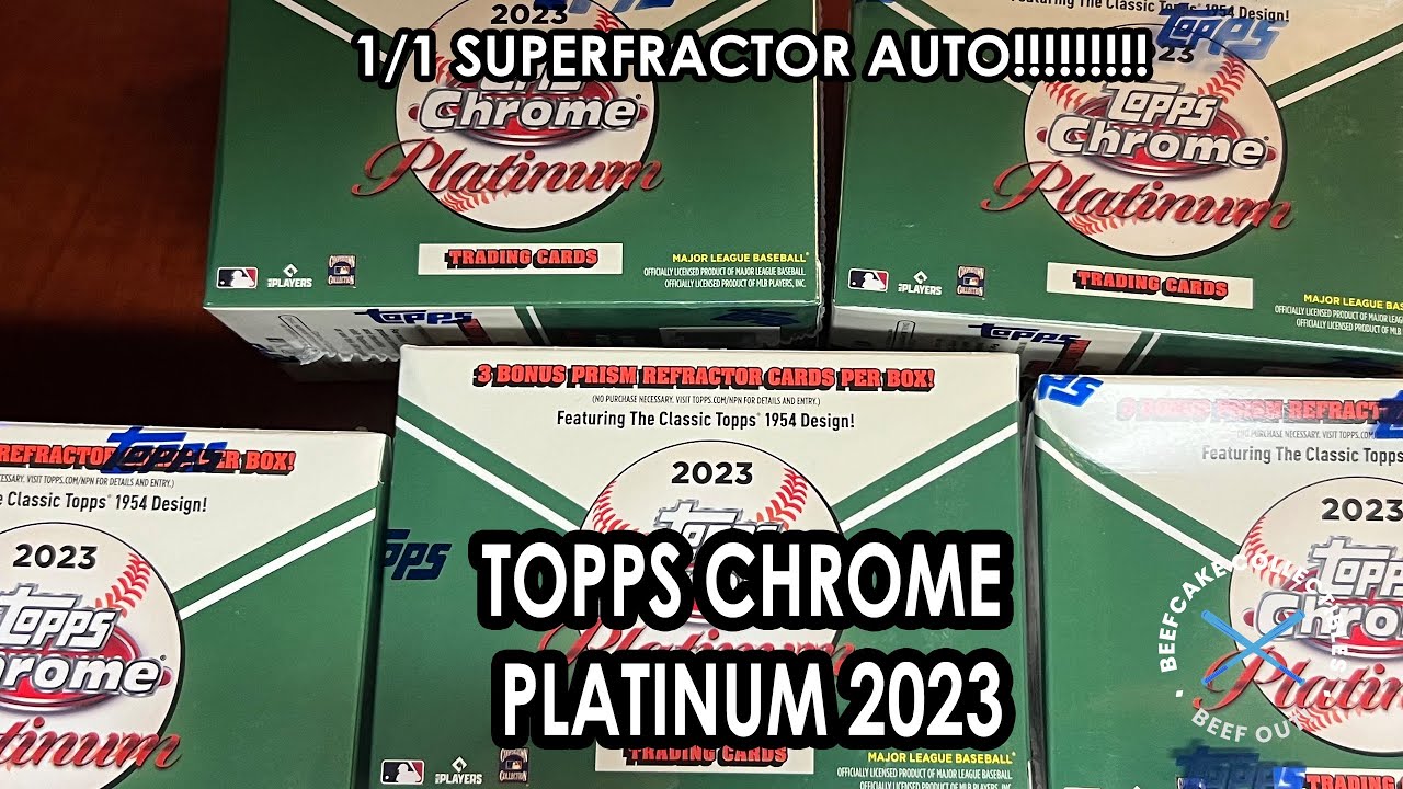 Topps Chrome Platinum 2023! We pull a 1/1 Superfractor Auto ...