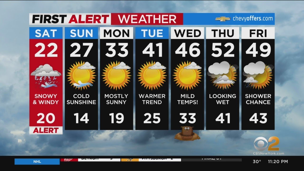 New York Weather: CBS2 1/28 Nightly Forecast at 11PM - YouTube
