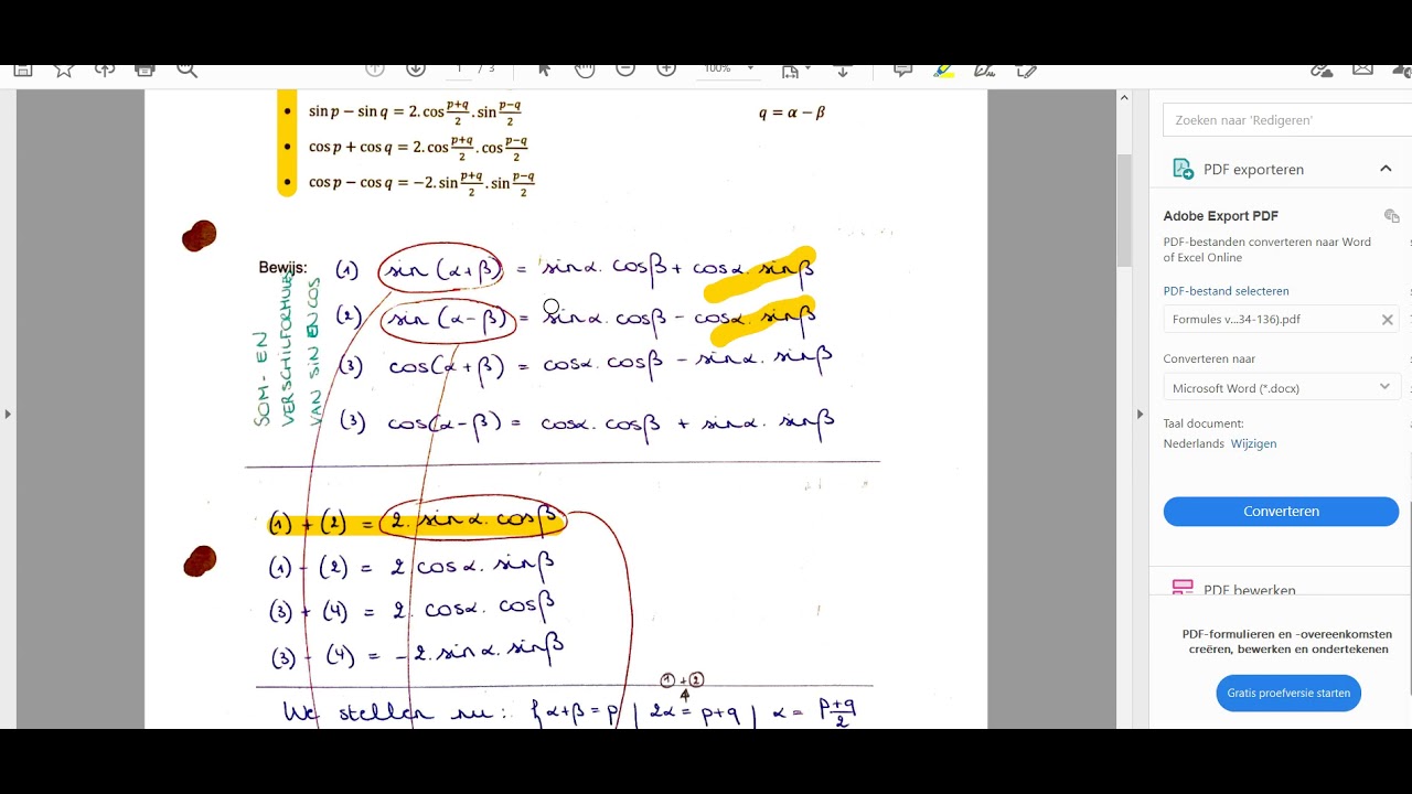 Goniometrie formules van Simpson - YouTube