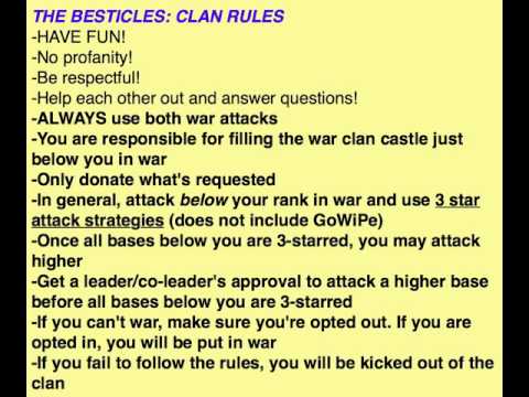 The Besticles Clan Rules - YouTube