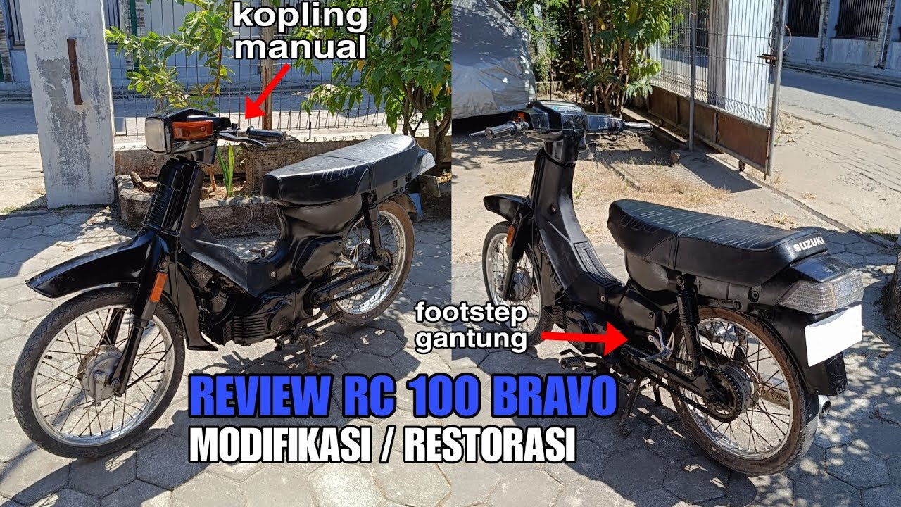 RC 100 BRAVO HASIL RESTORASI / MODIFIKASI - YouTube