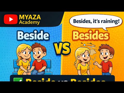 beside vs besides|| you should know all about beside and besides - YouTube