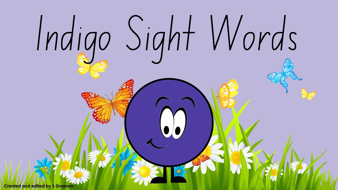 Indigo Sight Words Flash Cards 10 Rounds - YouTube