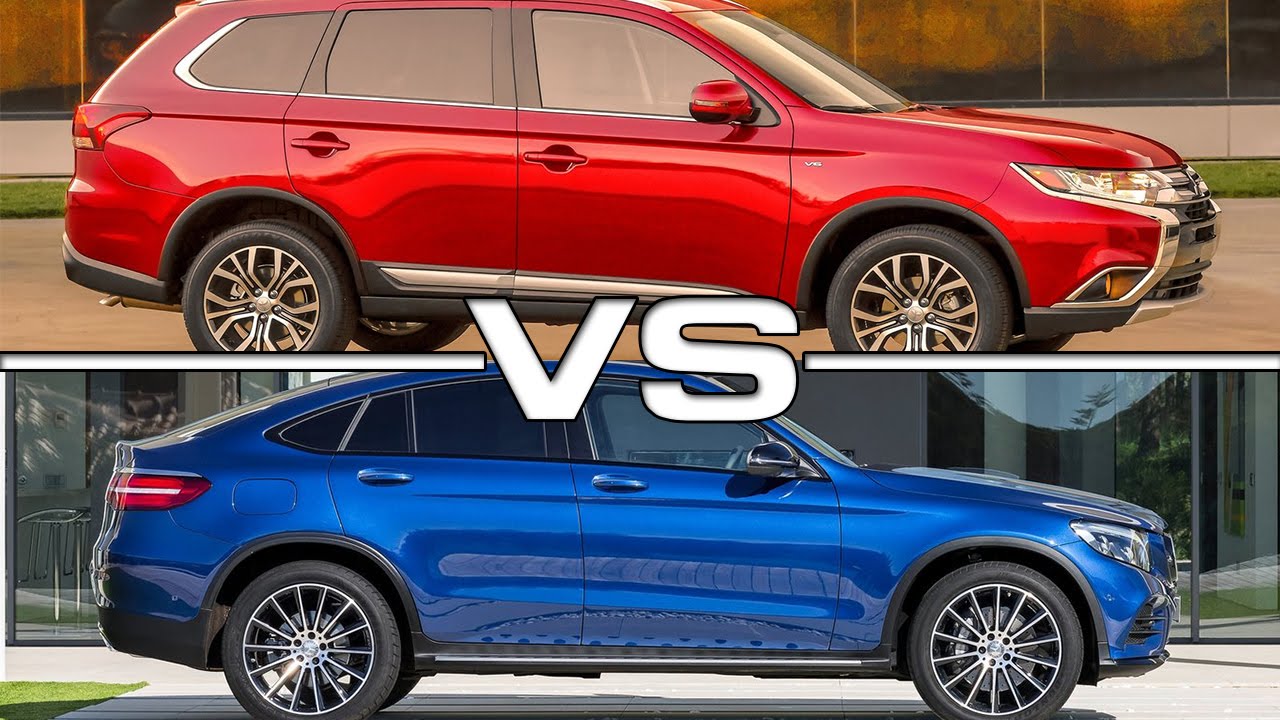 Mitsubishi Outlander vs Mercedes GLC Coupe - YouTube