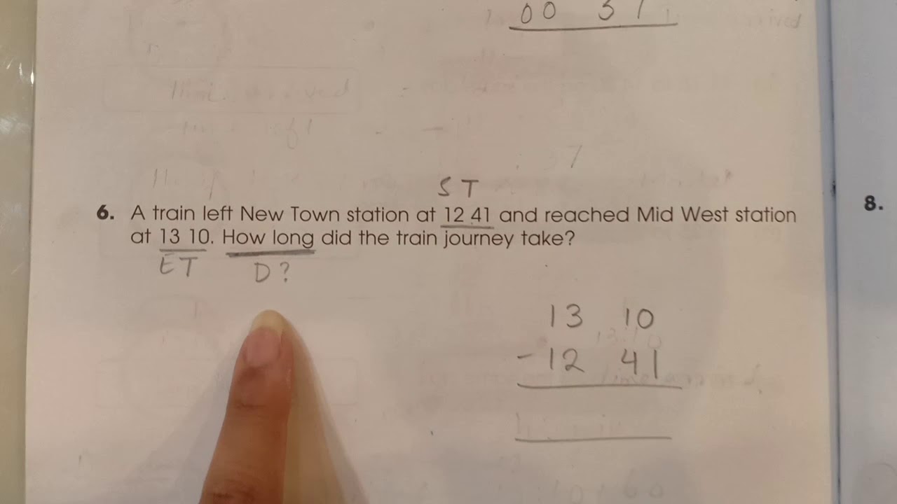 Grade 4 Math Ch: Time Word Problems (WB 4B pgs. 142, 143) - YouTube