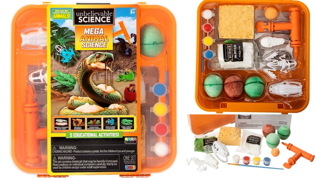 Unboxing Unbelievable Science Mega Animal Science Set/Unboxing snake ...