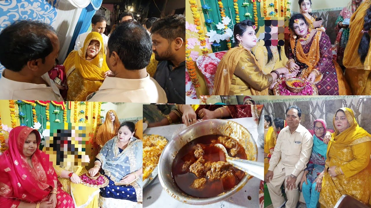 Muskan ki Haldi Ceremony || Cousin sister haldi Rasam || Haldi barat ...