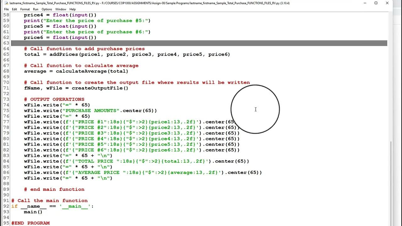 WRITING_OUTPUT_TO_FILE_FUNCTIONS_PYTHON-P2 - YouTube