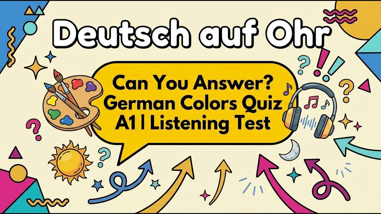 German A1 Listening Test: Colors & Nature | Questions - YouTube