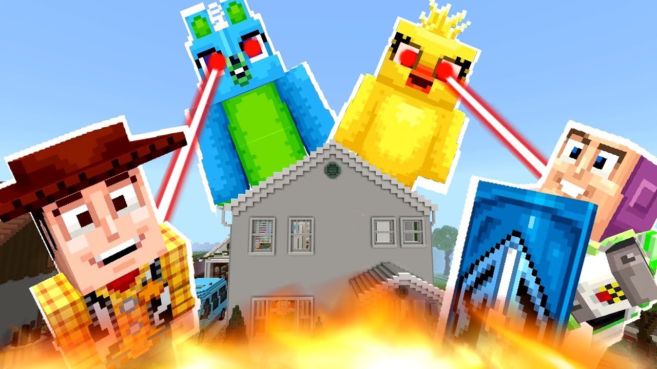 Minecraft Toy Story - Woody And Buzz Under Attack! [21] - YouTube