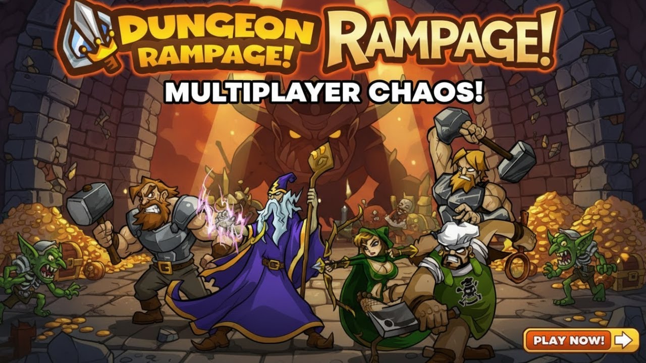 Dungeon Rampage multiplayer dungeon crawler roguelike trailer - YouTube