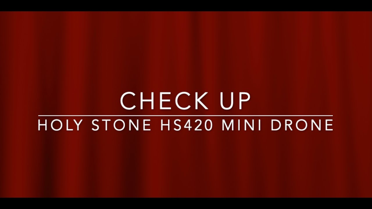 #drone #minidrone #deutschland Check Up - Holy Stone HS 420 Mini Drone ...