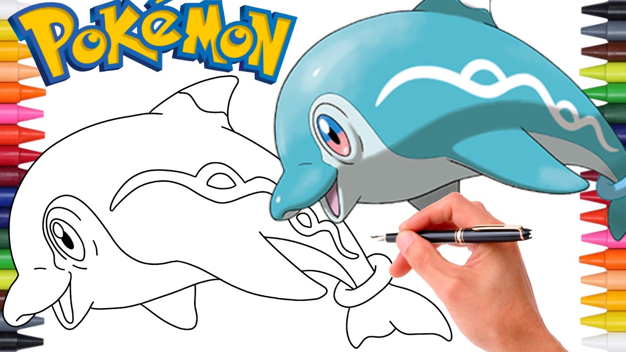 Comment Dessiner LE POKÉMON DOFIN (Finizen) FACILEMENT ! #963 ...