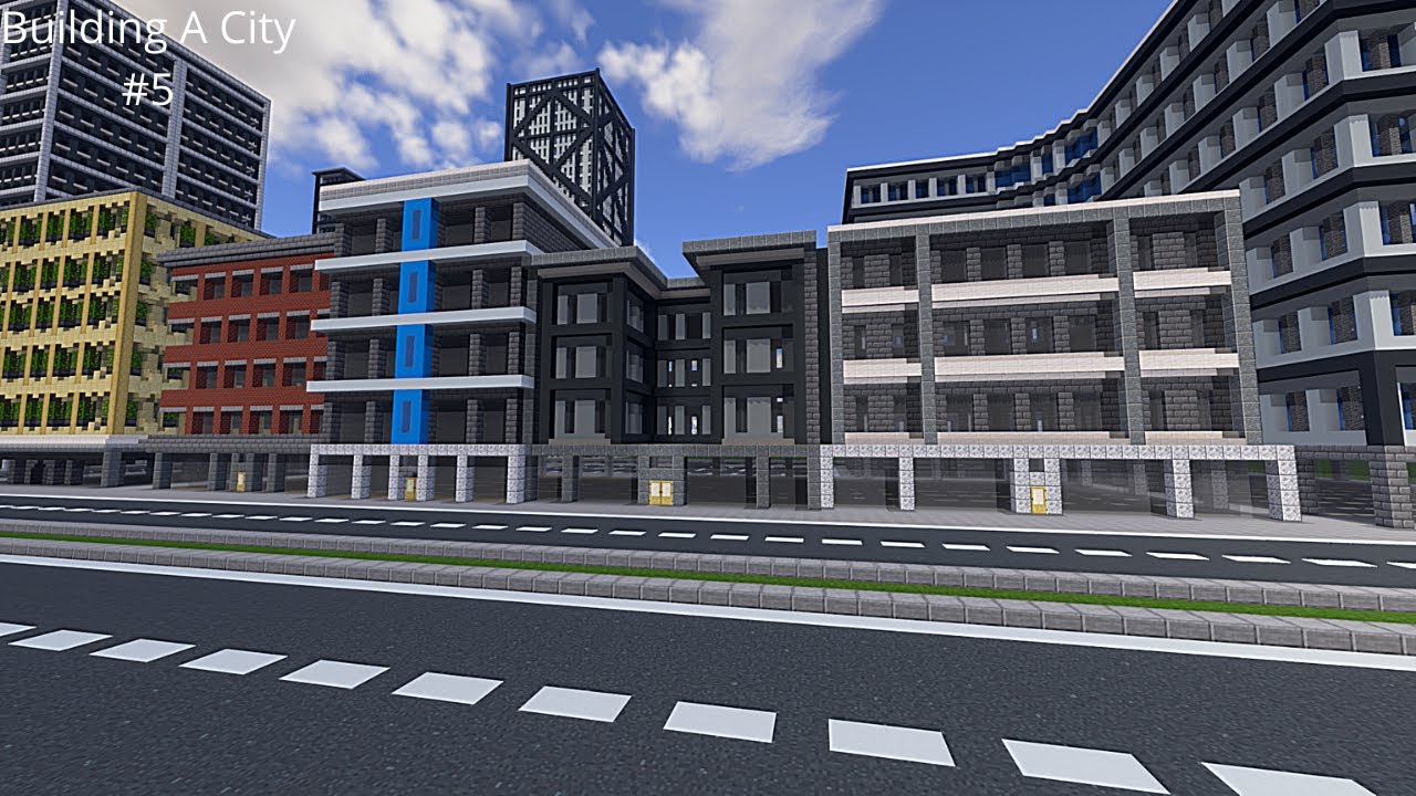 Minecraft Building A City #5: Office Buildings (TimeLapse) - YouTube