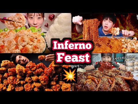 What happens when Inferno feast hits them harder?💥#foodchallenges # ...