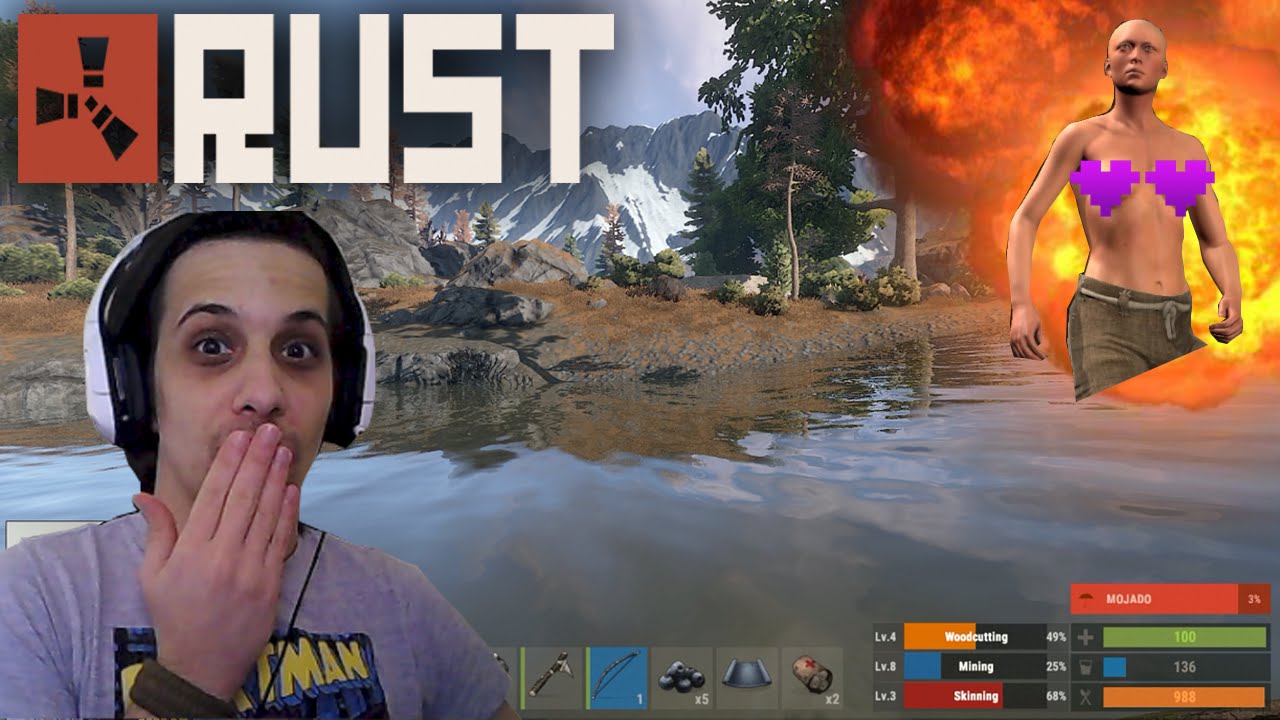 RUST #54 SOY UNA MUJER!!! - Gameplay español - YouTube