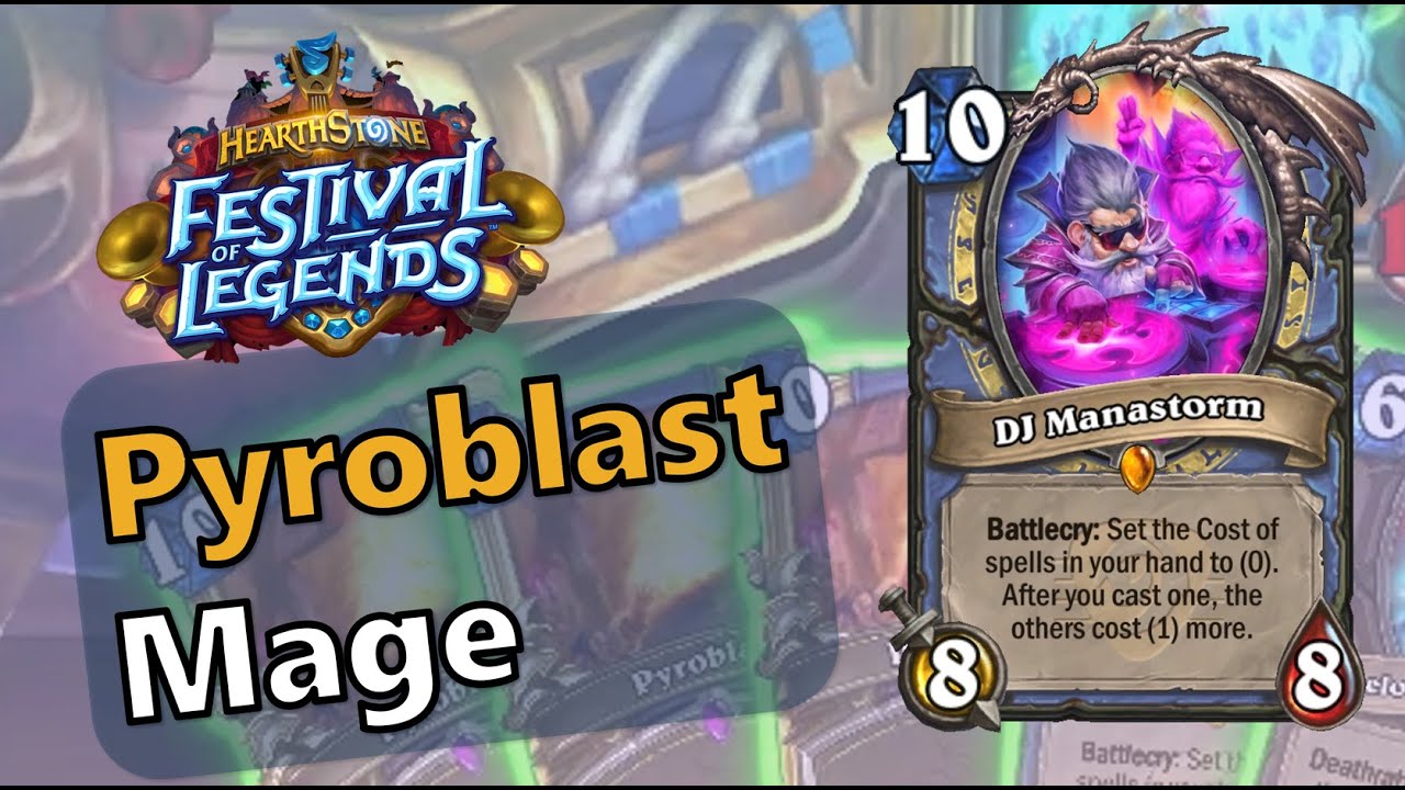 Magic moment with DJ Manastorm Pyroblast Mage! - YouTube