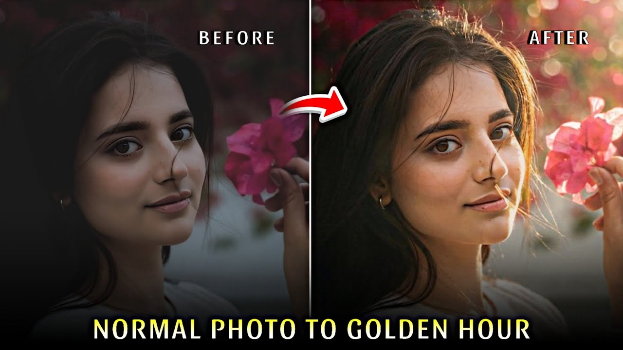 Golden Hour Ai Photo Editing Prompts | Normal Photo Se Golden glow Ai ...